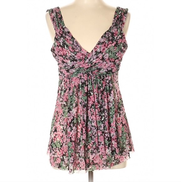 Express | Tops | Express Large Pink And Green Top | Poshmark